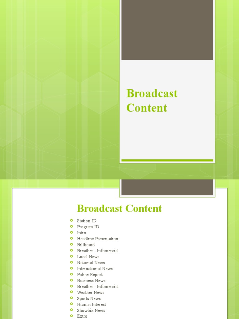 A Guide to Radio Broadcast Content and Structure | PDF | Linguistics ...