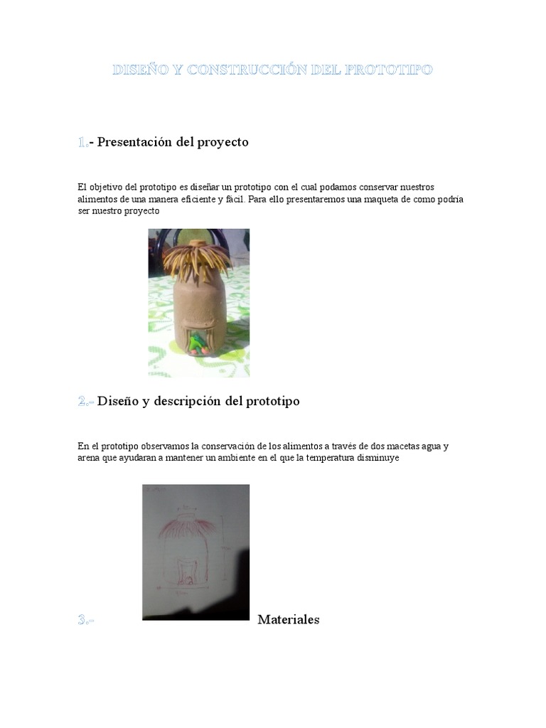 Diseño y Construcción Del Prototipo | PDF