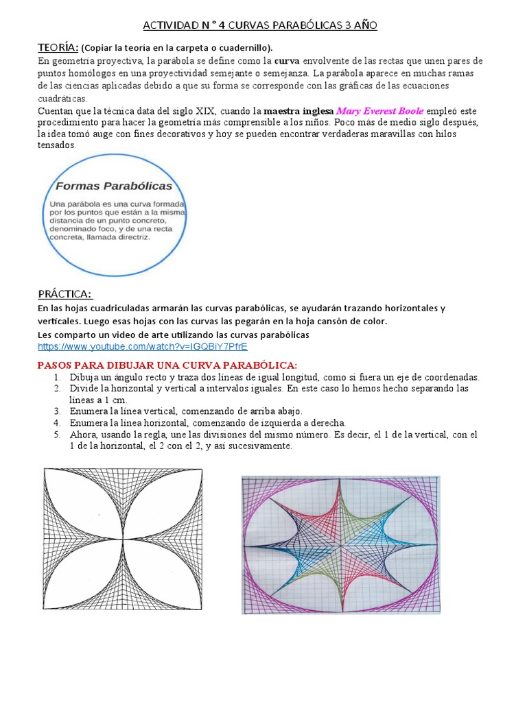 Dibujo Técnico: Curvas Parabólicas | PDF | Arte