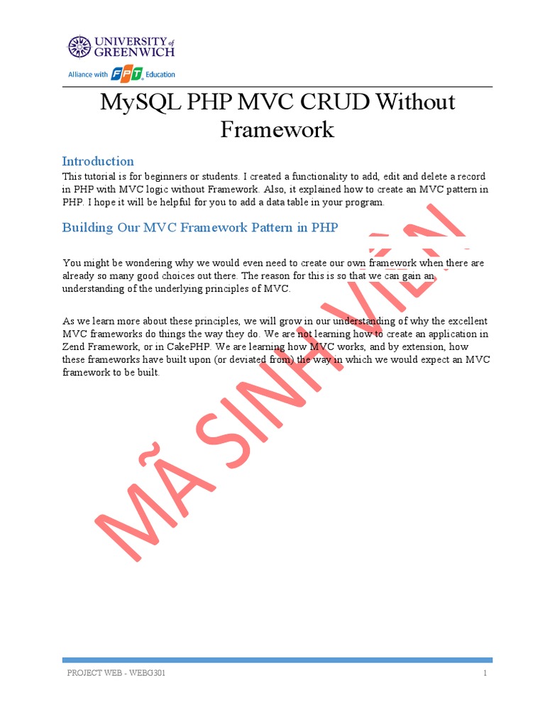 2 Php Mvc Frameworks Mvc Introduction Lab Pdf Php Model View Controller