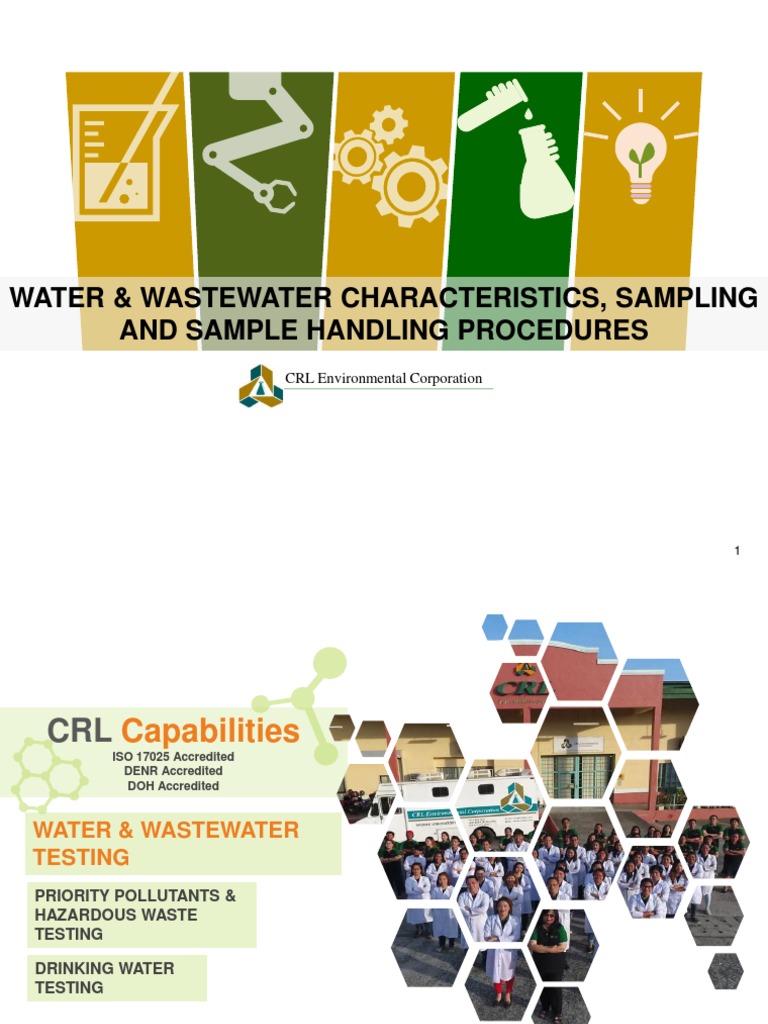 CRL - Water and Wastewater Sampling Procedure and Laboratory Analysis-PCAPI R4A | PDF | Water ...