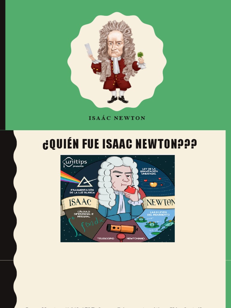 Isaac Newton | PDF | Fuerza | Las leyes del movimiento de Newton