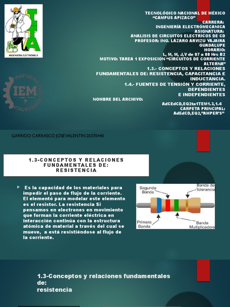 Conceptos Básicos de Circuitos Eléctricos | PDF | Corriente eléctrica | voltaje