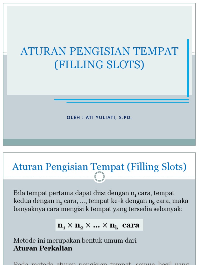 Aturan Pengisian Tempat (Filling Slots) | PDF