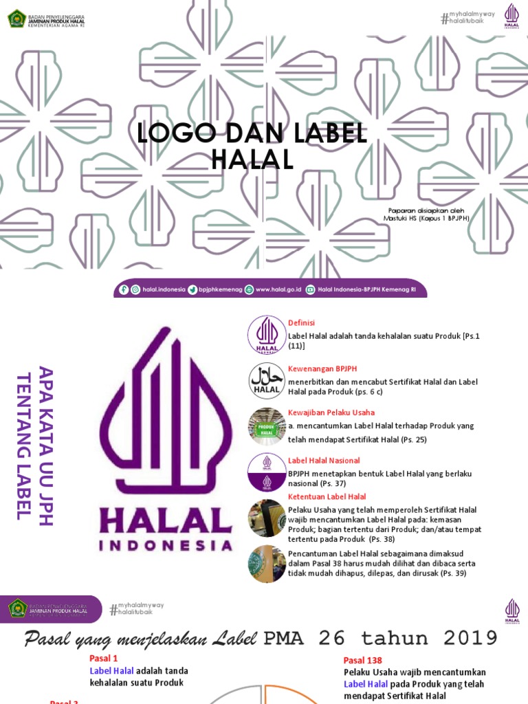 Panduan Pencantuman Logo Halal | PDF