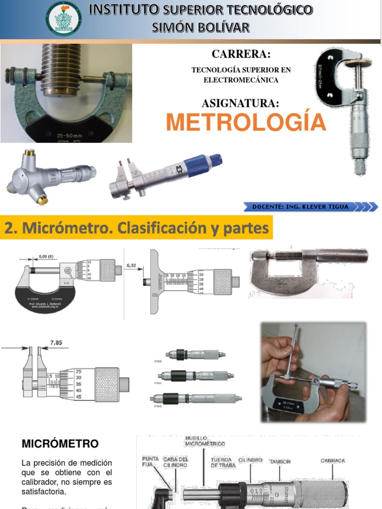 2.1 Micrómetro | PDF | Longitud