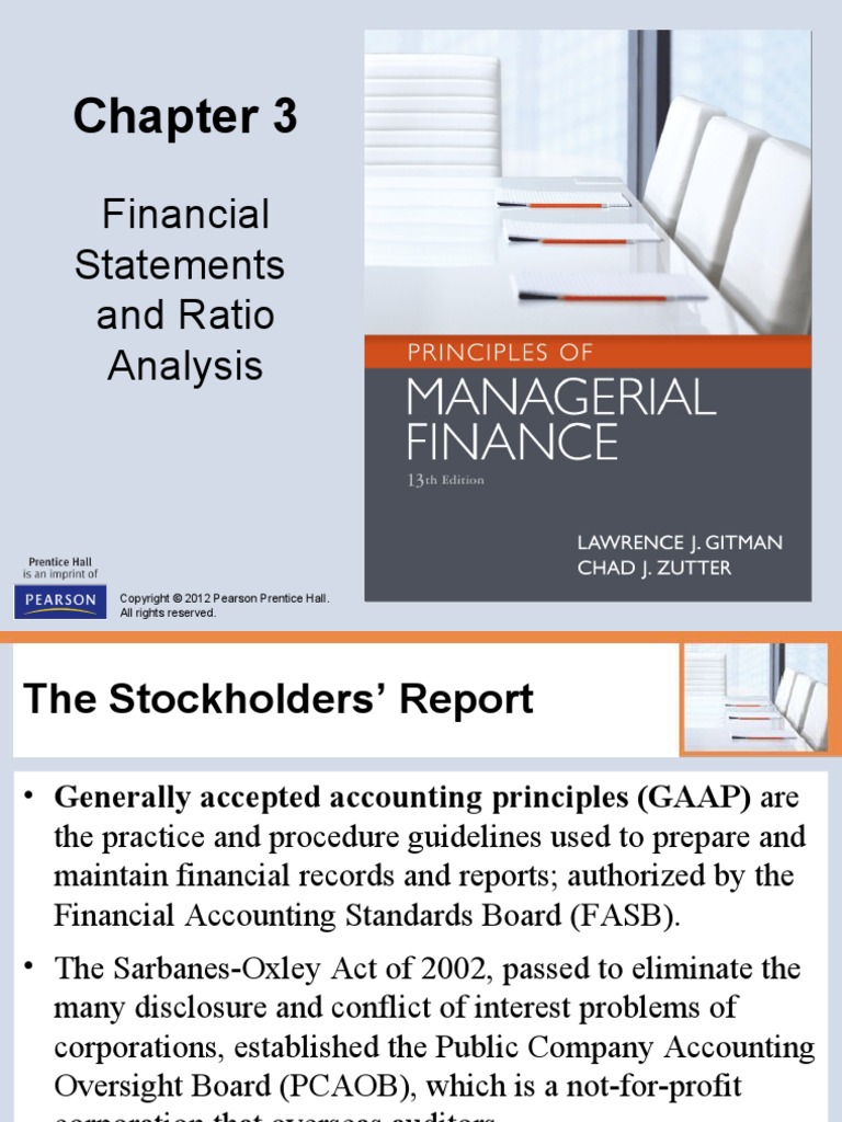 Financial Statement and Ratio Analysis Gitman | PDF | Retained Earnings | Balance Sheet
