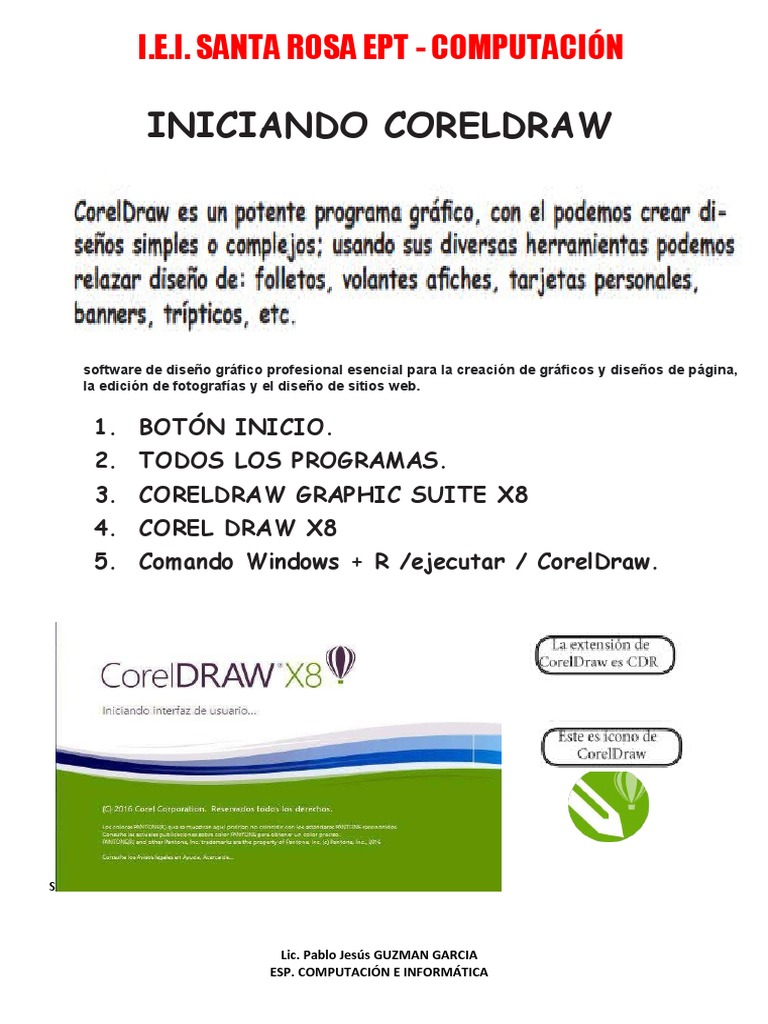 Corel Draw Manual | PDF | Ventana (informática) | Software de la aplicacion