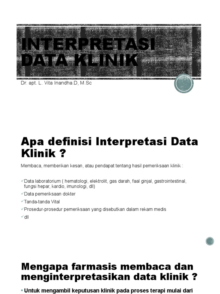 Interpretasi Data Klinik | PDF | Sains & Matematika