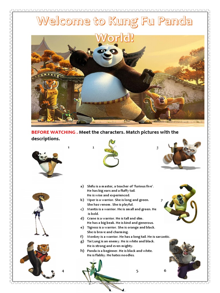 Kung Fu Panda Part 1 | PDF