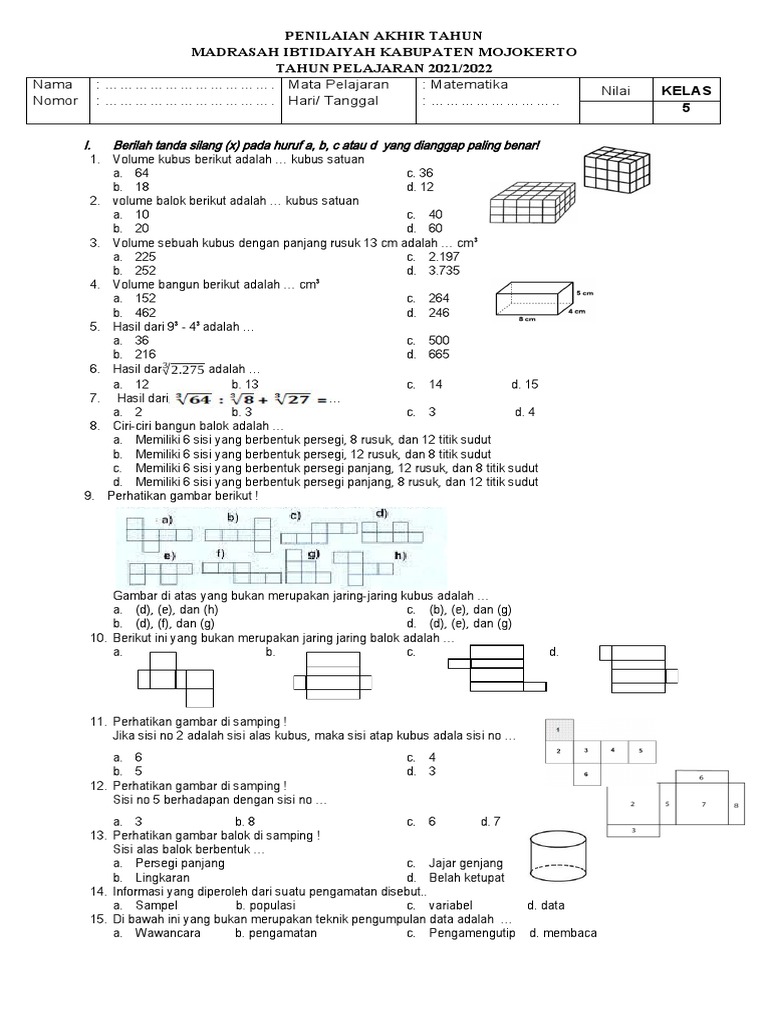 Soal Kelas 5 Matematika | PDF
