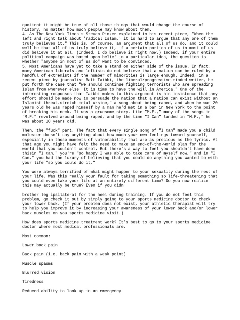 HIST311 Module 3 | PDF | Low Back Pain | Physical Therapy