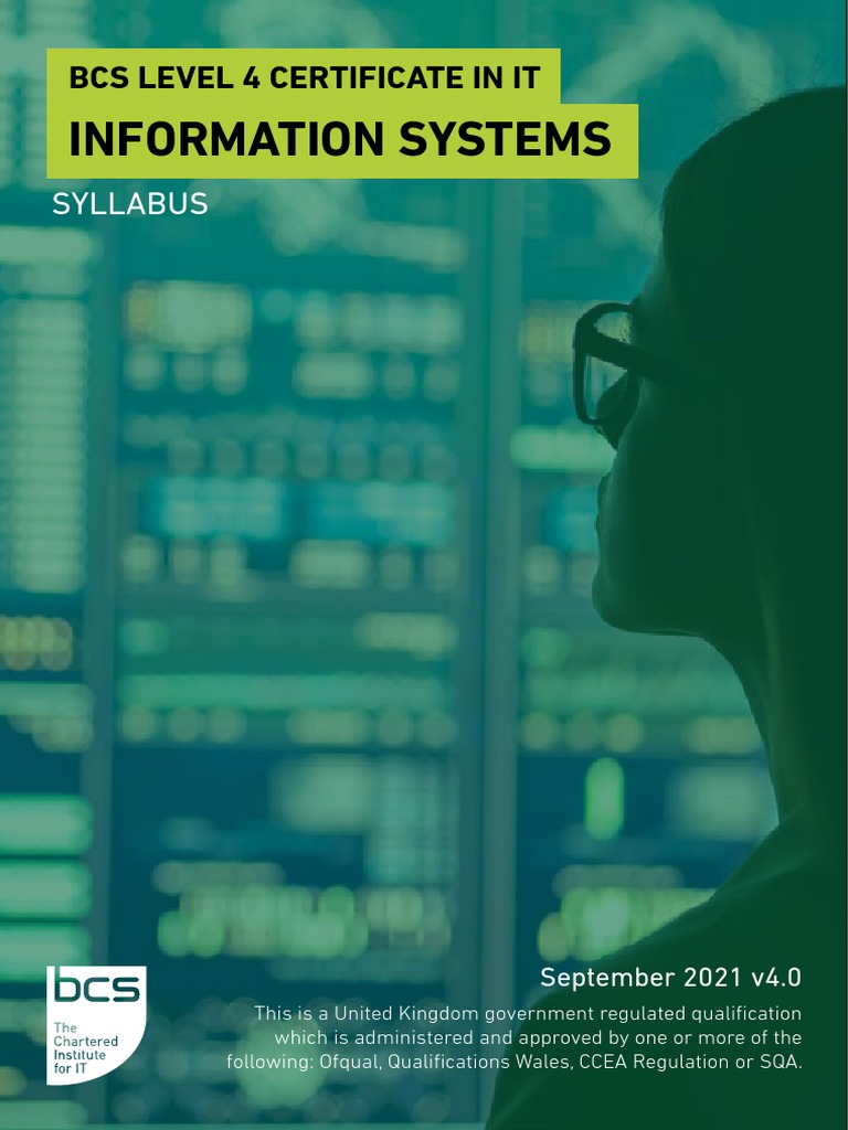 BCS Information Systems Syllabus | PDF | Databases | System