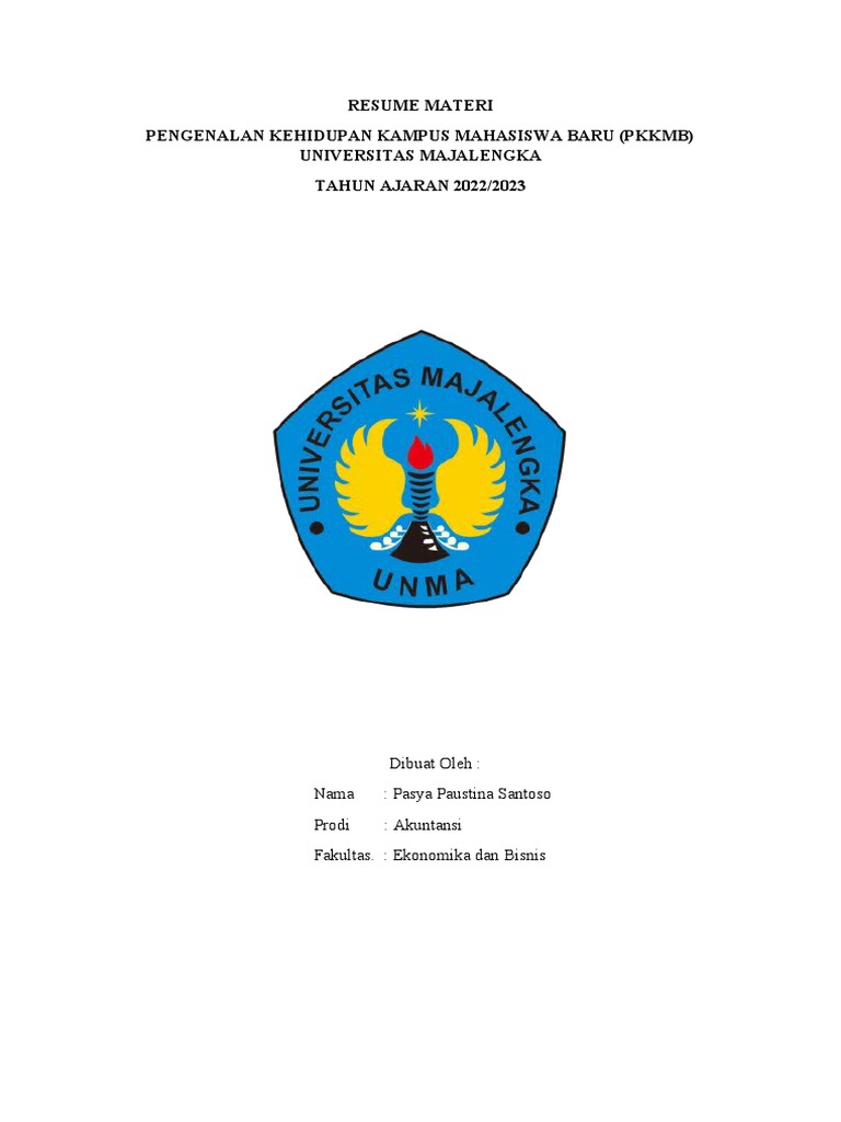 Resume Materi PKKMB | PDF