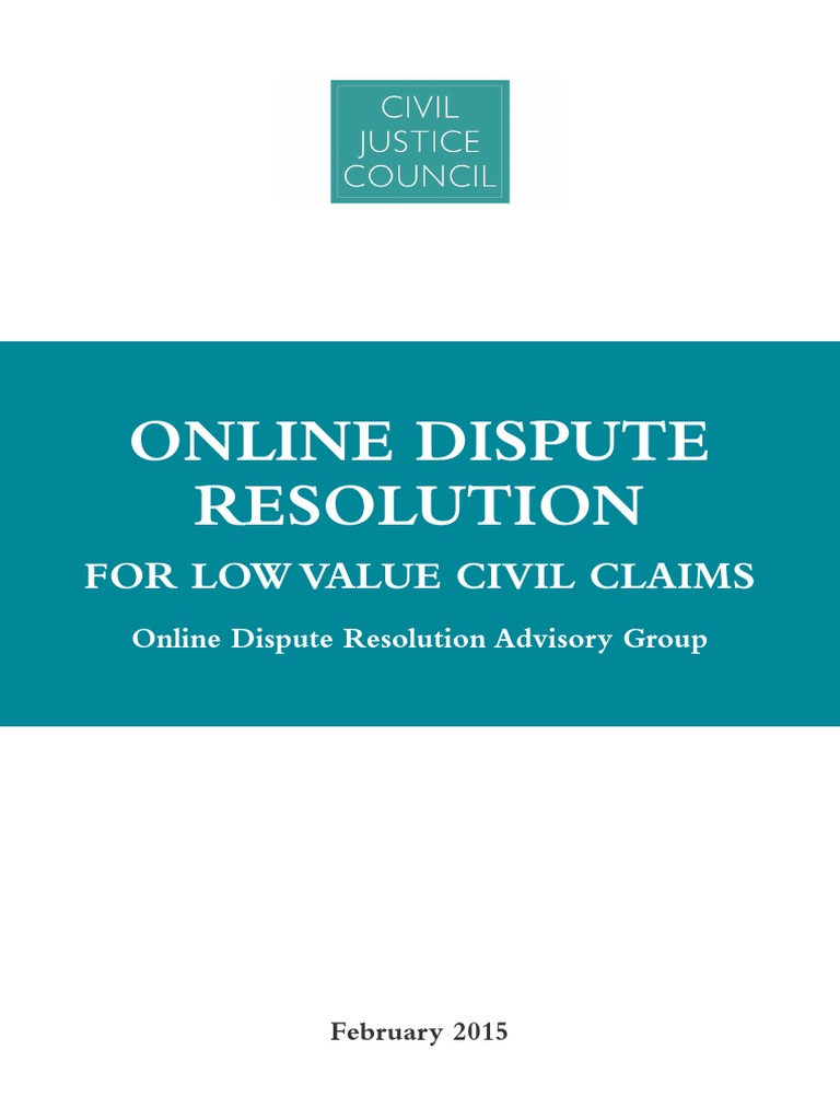 Online Dispute Resolution Final Web Version1 | PDF | Mediation ...