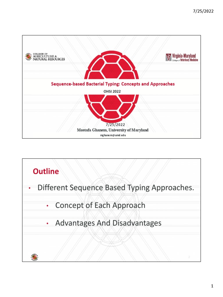 Sequence Typing Approaches OHSI 2022Dr. Ghanem | PDF | Single ... Sequence Typing Approaches OHSI 2022Dr. Ghanem | PDF | Single ...