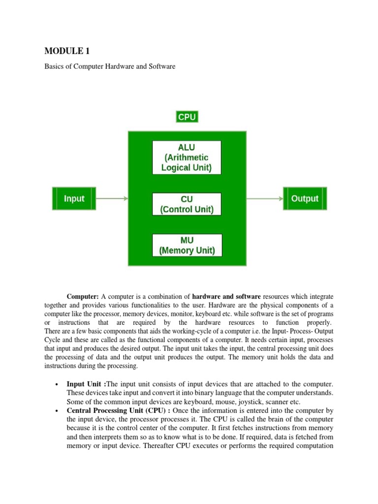 Module 1 Notes | PDF | Random Access Memory | Read Only Memory Module 1 Notes | PDF | Random Access Memory | Read Only Memory