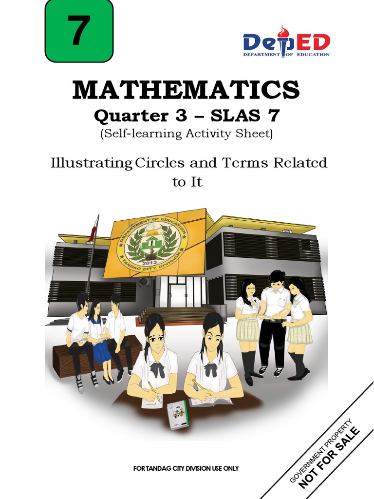 Circle Terms and Illustrations for Grade 7 | PDF | Circle | Angle
