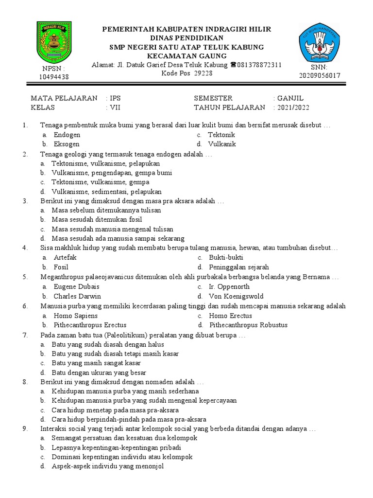 Pas 2020-2021 1PS | PDF