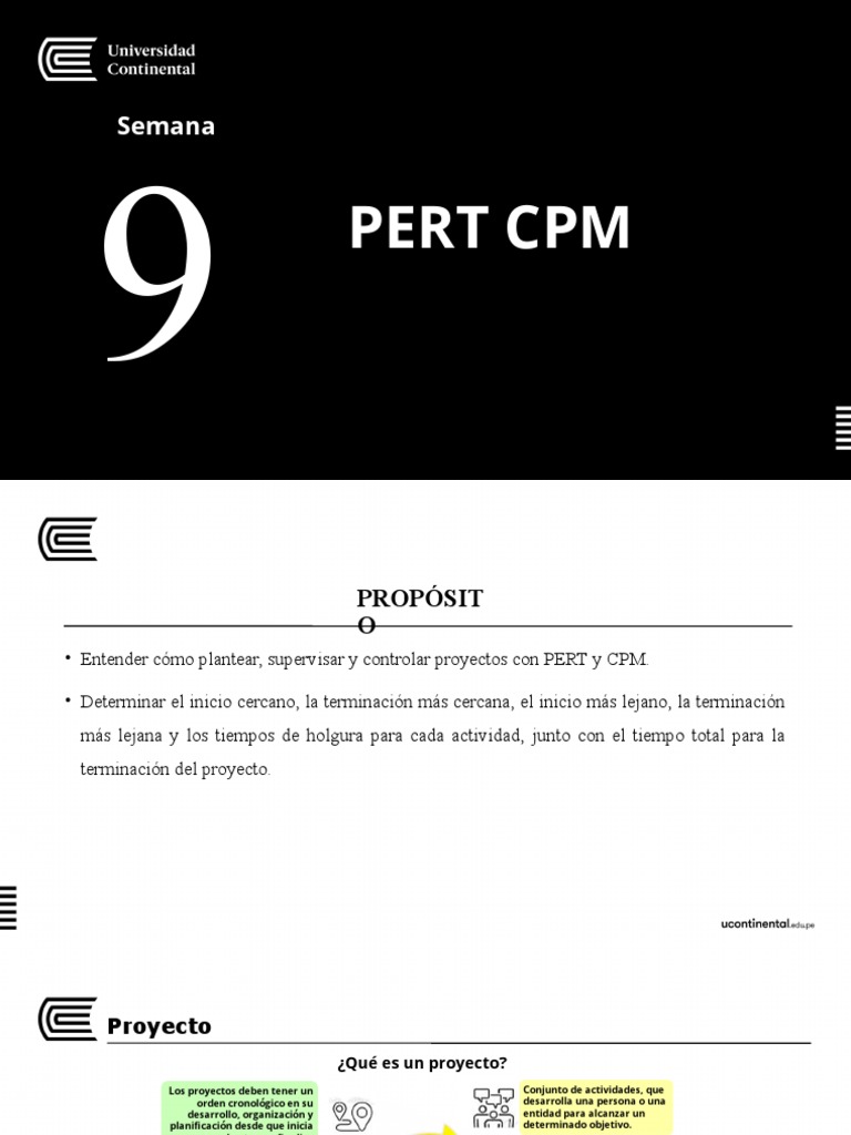 Semana 09 Pert y CPM | PDF