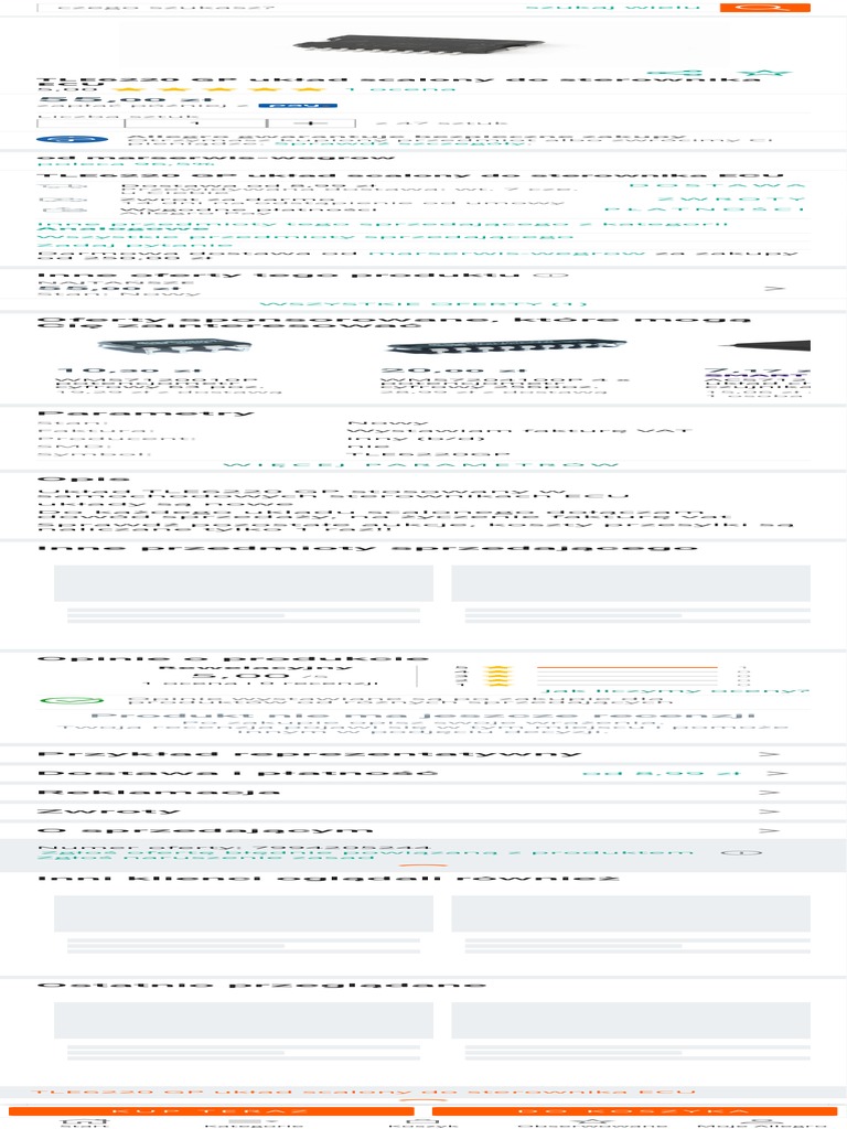 TLE6220 GP Układ Scalony Do Sterownika ECU - Sklep, Opinie, Cena W Allegro - PL | PDF