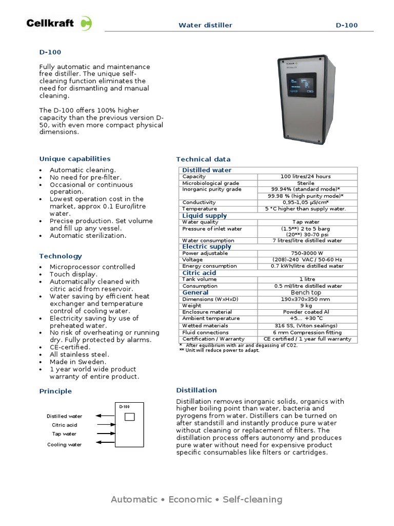 D Series | PDF | Water | Distillation