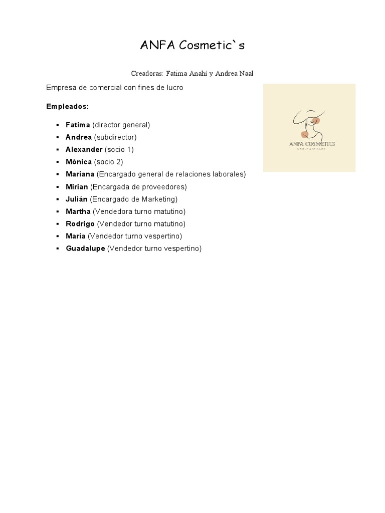 ANFA Cosmetic | PDF | Business | Justicia