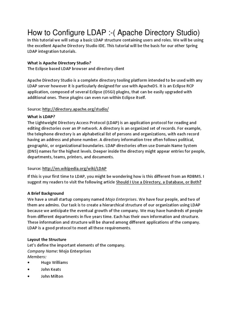Spring Security Ldap Pdf Computer Science Communications Protocols