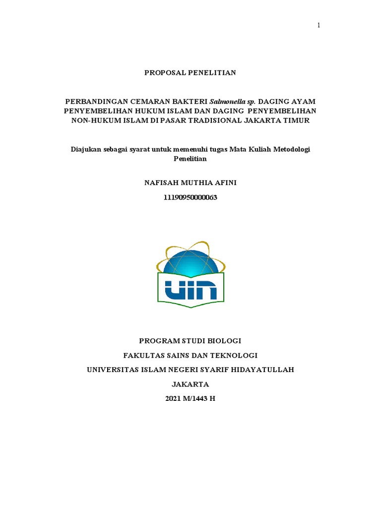 063 - 5B - Nafisah Muthia Afini - Proposal Metlit Fix | PDF