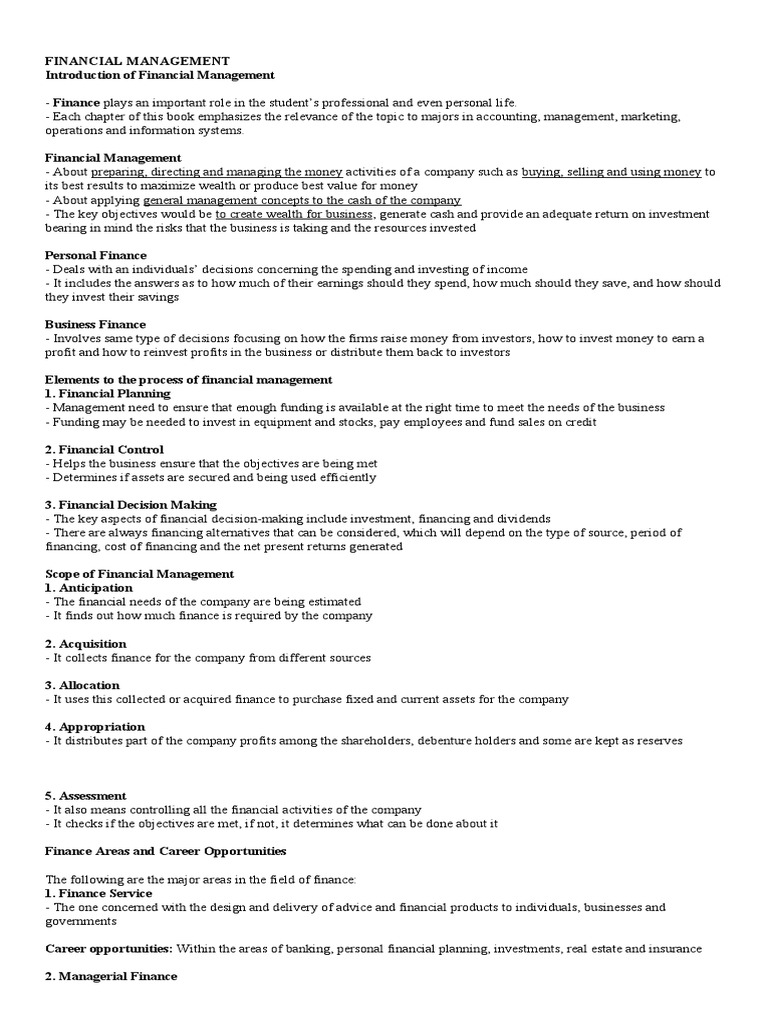 Financial Management Reviewer | PDF | Equity (Finance) | Dividend