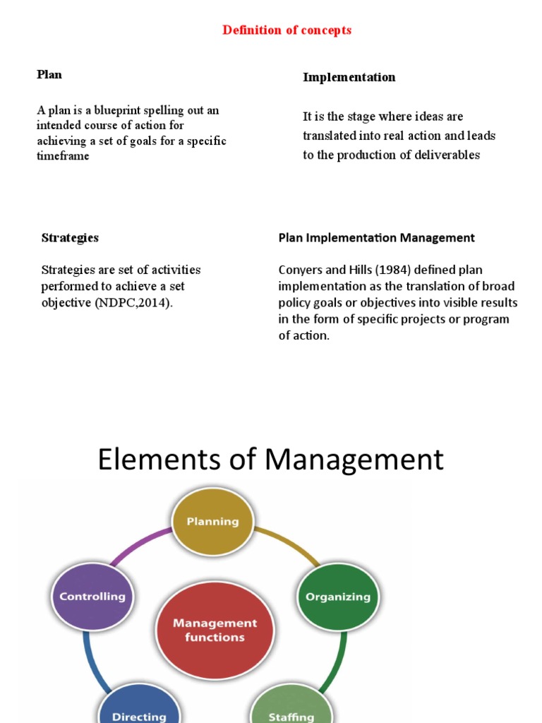 Formulation of Plan Implementation Strategies | PDF | Project ...