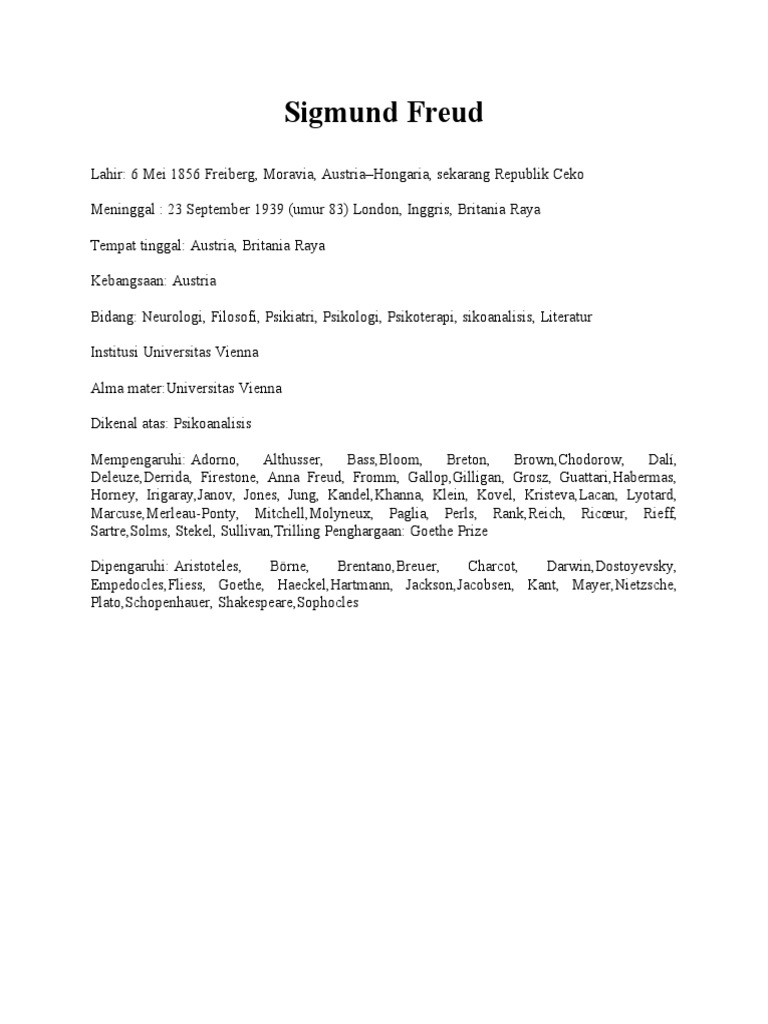 Sigmund Freud | PDF