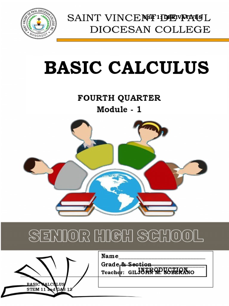 Basic Calculus Module 4th Qtr Pdf Derivative Calculus