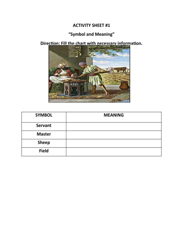 Activity Sheet 1 | PDF