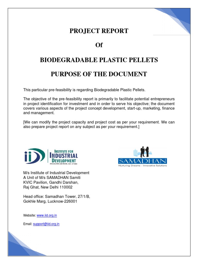Biodegradable Plastic Pellets (PLA Based) | PDF | Biodegradation | Lactic Acid