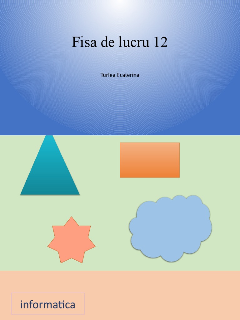 Fisa de Lucru 12 | PDF