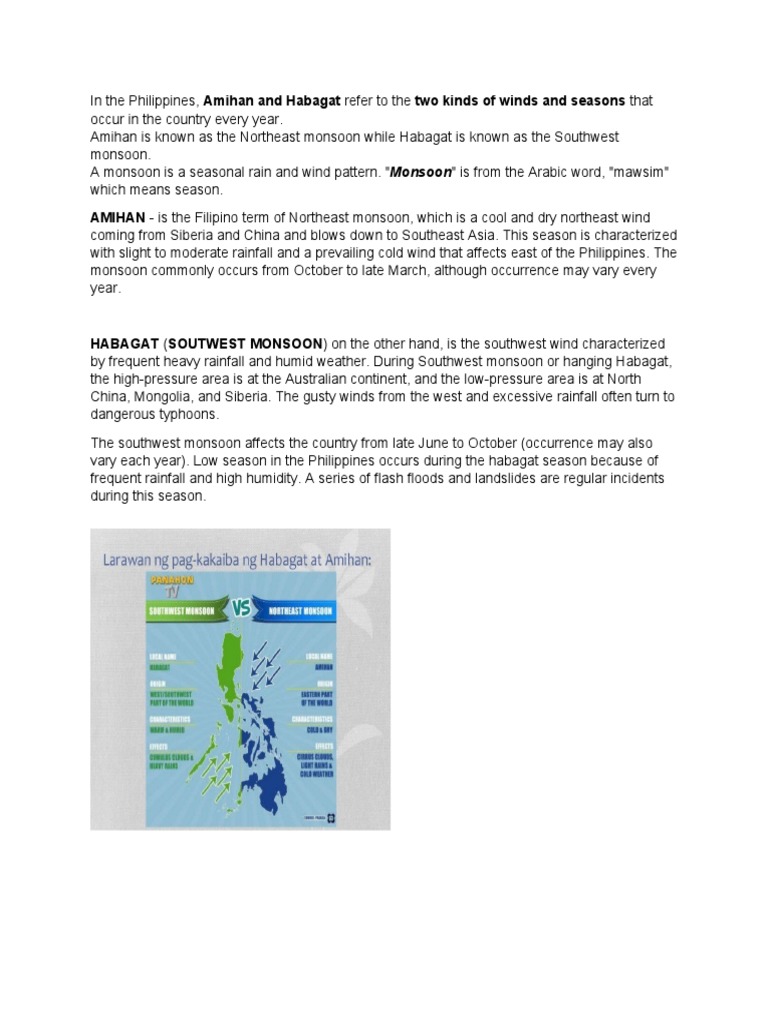 Amihan at Habagat | PDF | Monsoon | Window