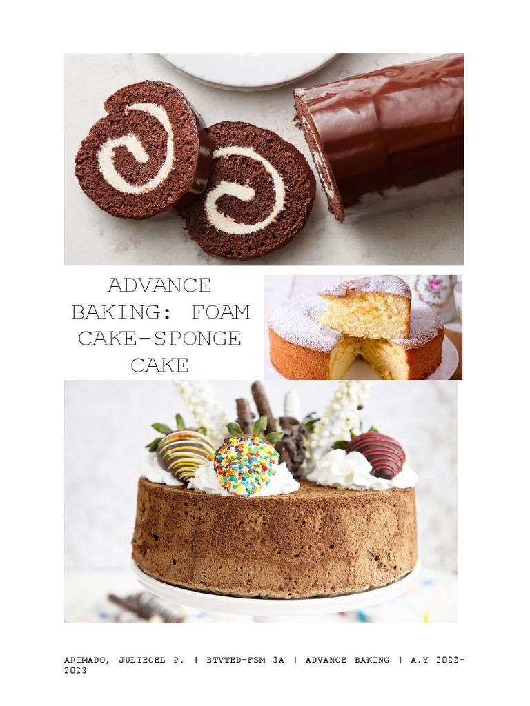 Foam Cake: Sponge Cake | PDF | Cakes | Baking