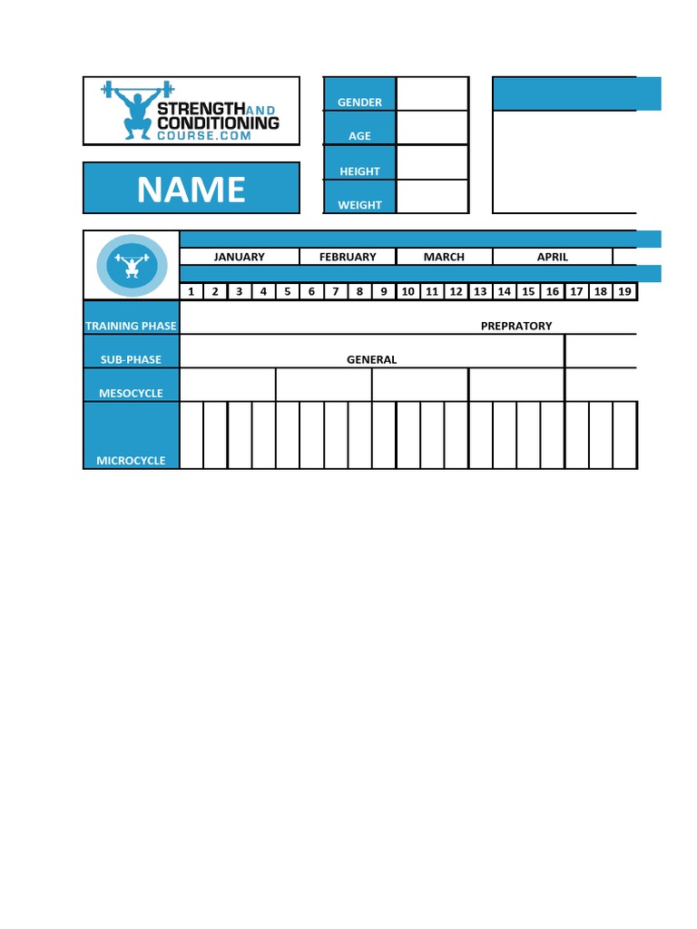 Periodization Template | PDF