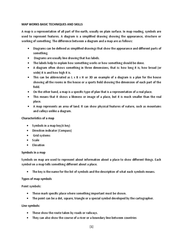 MAP READING NOTES | PDF | Map | Contour Line