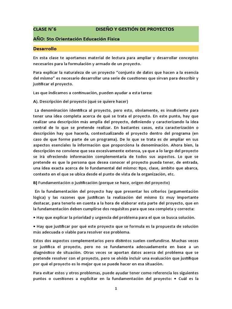 Diseño y Gestión de Proyectos TP 6 | PDF | Diseño | Evaluación