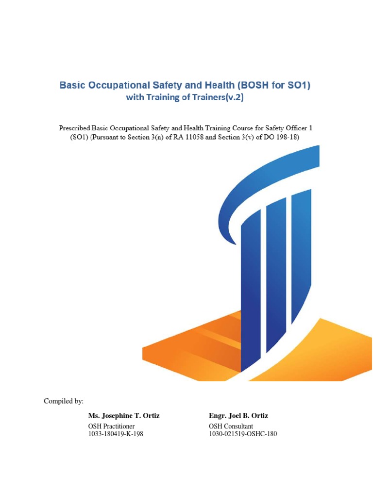 BOSH Manual for Safety Officer Training | PDF | Occupational Safety And ...