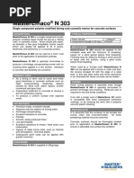 Masteremaco N 303 Tds | PDF | Concrete | Paint