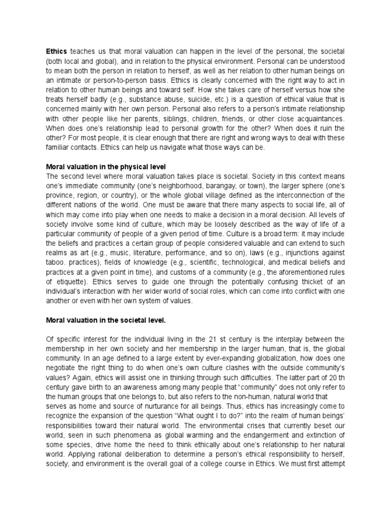 Ethics Guide | PDF | Morality | Social Contract