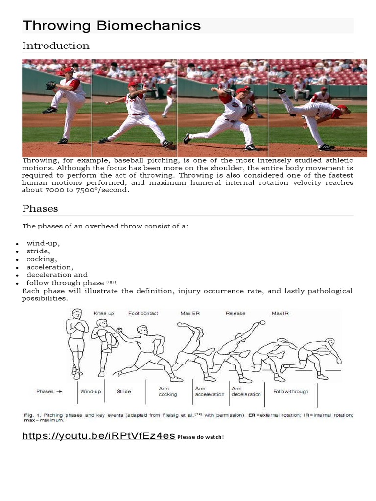 Understanding the Biomechanics of Throwing: A Comprehensive Breakdown ...
