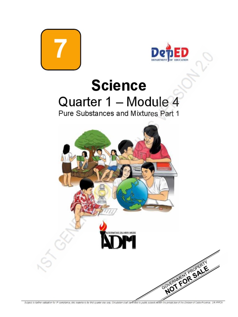 Science7 q1 Mod4 Puresubstancesandmixturespart1 1-19 | PDF | Mixture | Chemical Substances