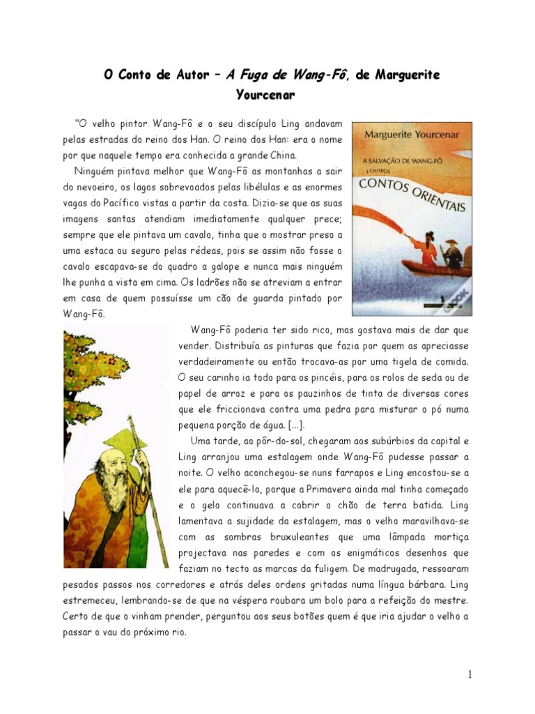 A Salvação de Wang Fô - Marguerite Yourcenar | PDF