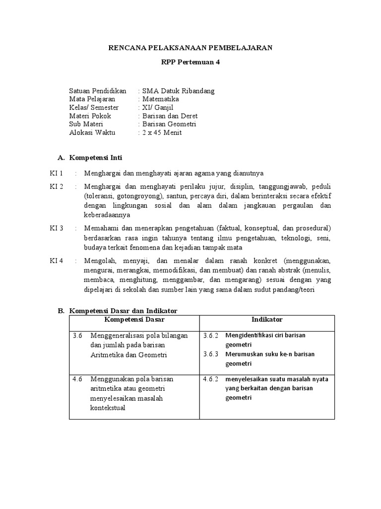 RPP Pertemuan 4 (PPL) | PDF | Karier & Perkembangan | Seni