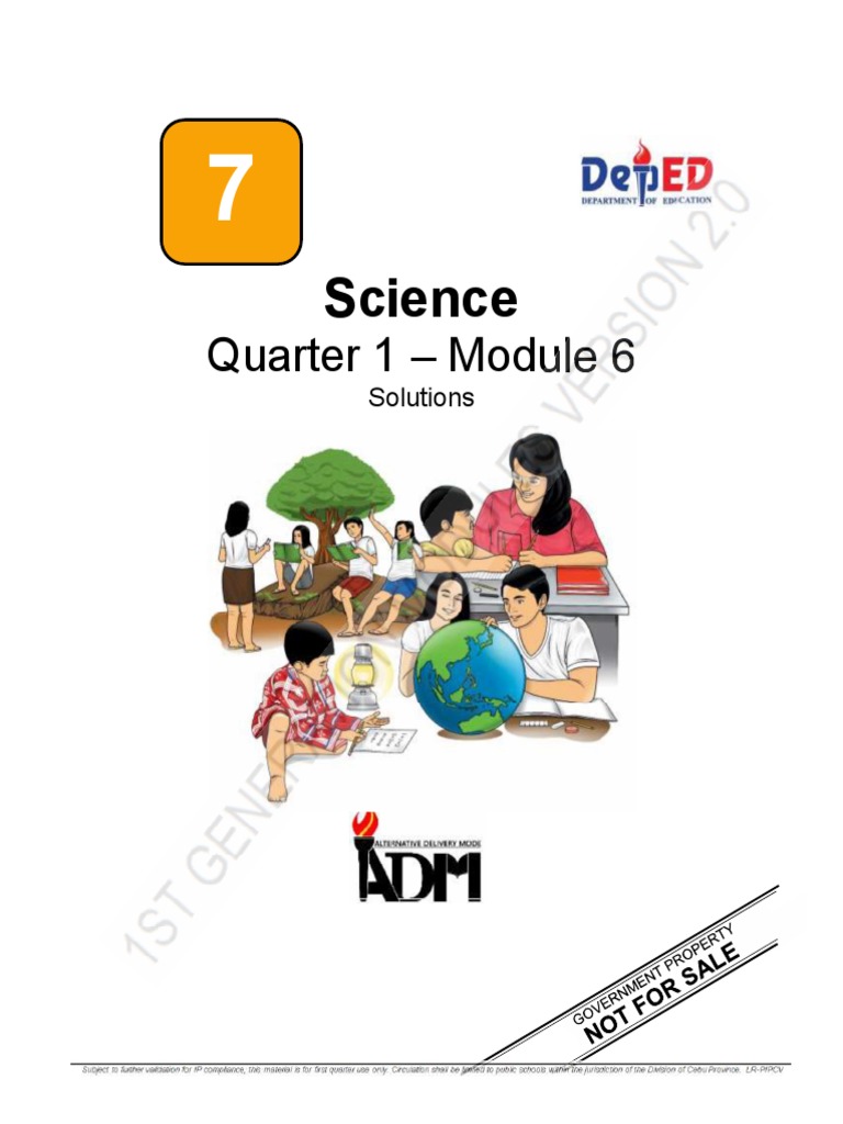 Science7 q1 Mod6 Solutions 1-19 | PDF | Solubility | Solvent