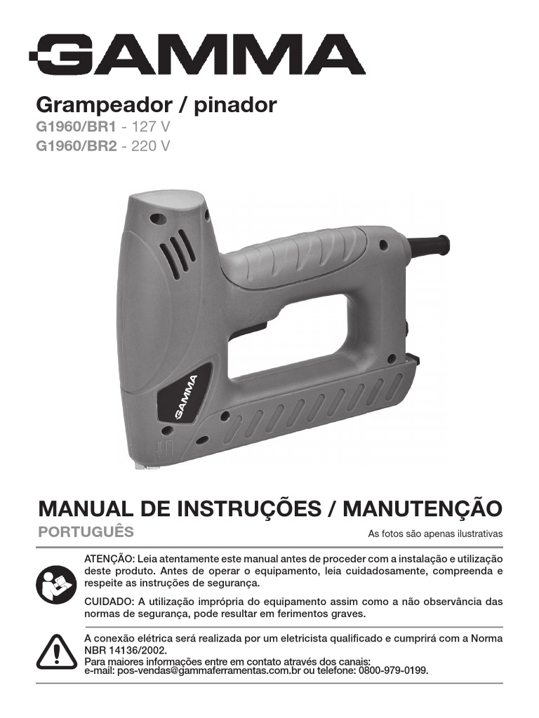 g1960 Manual Grampeador Pinador ELETRICO | PDF